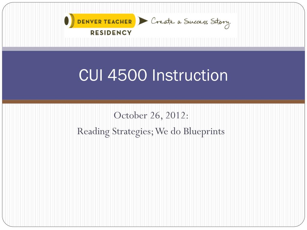 PPT - CUI 4500 Instruction PowerPoint Presentation, free download - ID ...