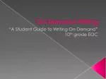PPT - On-Demand Writing in 5 th grade PowerPoint Presentation, free ...