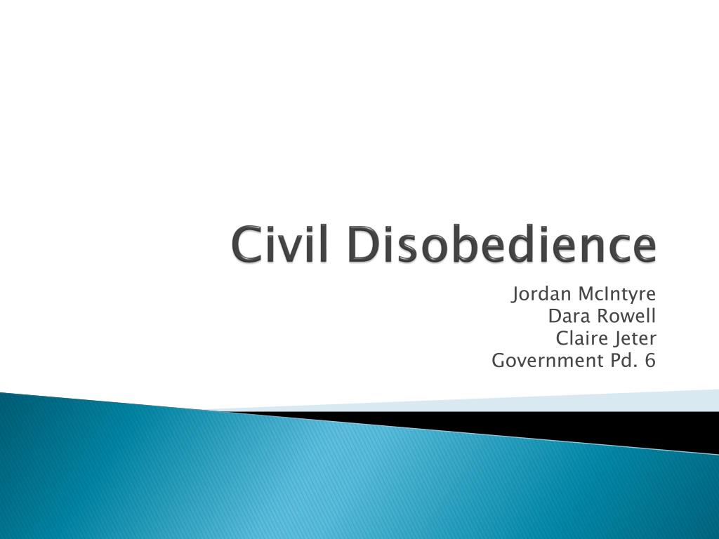 PPT - Civil Disobedience PowerPoint Presentation, free download - ID ...