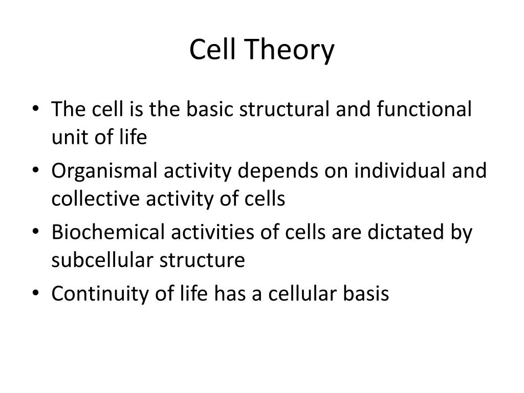 PPT - Cell Theory PowerPoint Presentation, free download - ID:2272613