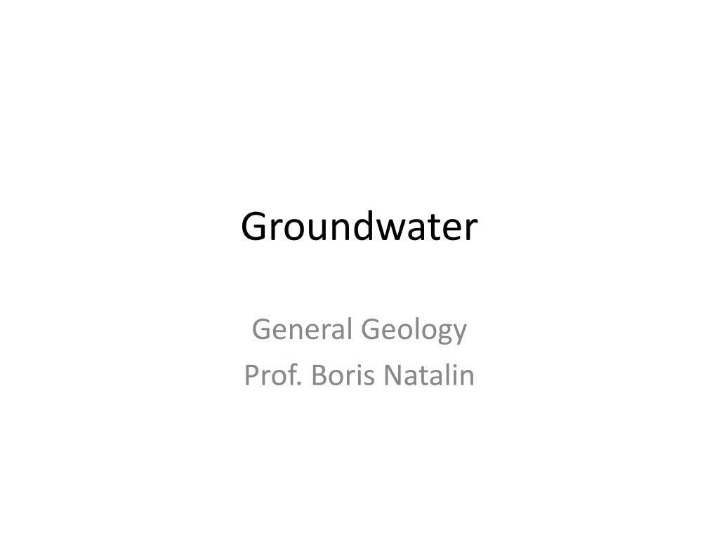 PPT - Groundwater PowerPoint Presentation, free download - ID:2272853