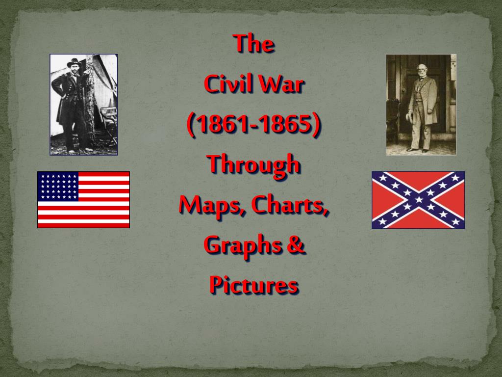 PPT - The Civil War (1861-1865) Through Maps, Charts, Graphs & Pictures ...