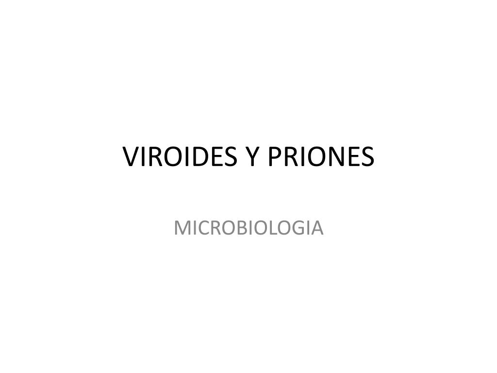 PPT - VIROIDES Y PRIONES PowerPoint Presentation, free download - ID ...