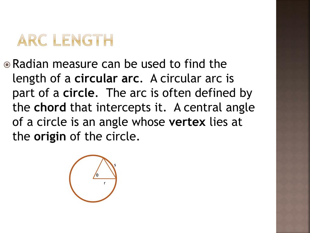 PPT - Arc length PowerPoint Presentation, free download - ID:2273771