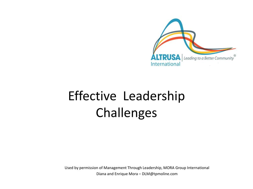 PPT - Effective Leadership Challenges PowerPoint Presentation, free ...