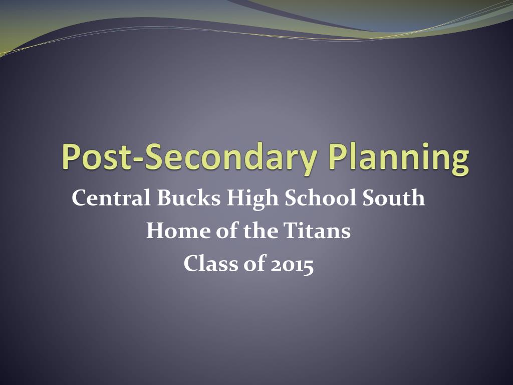 PPT - Post-Secondary Planning PowerPoint Presentation, free download ...