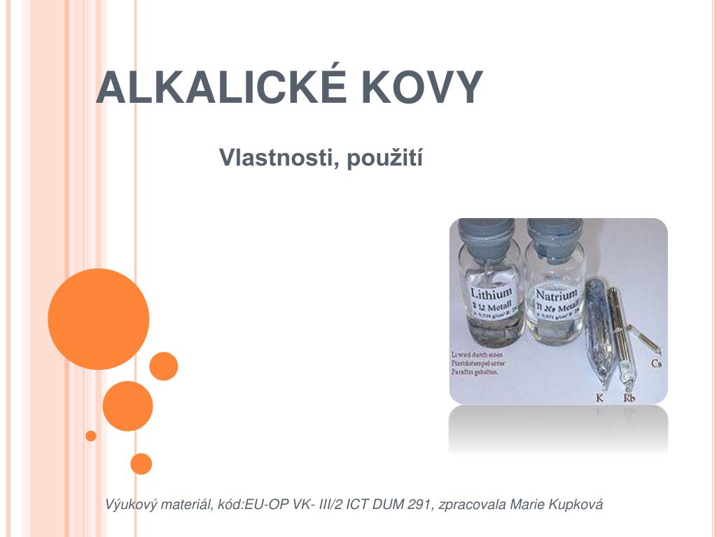 PPT - ALKALICKÉ KOVY PowerPoint Presentation, free download - ID:2276598