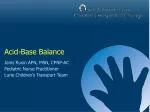 PPT - Acid-Base Balance Interactive Tutorial PowerPoint Presentation ...
