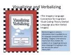 PPT - Visualizing and Verbalizing PowerPoint Presentation, free ...
