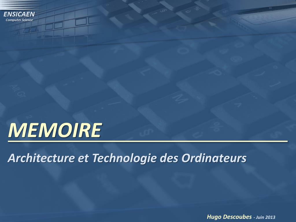 PPT - MEMOIRE PowerPoint Presentation, free download - ID:2279492