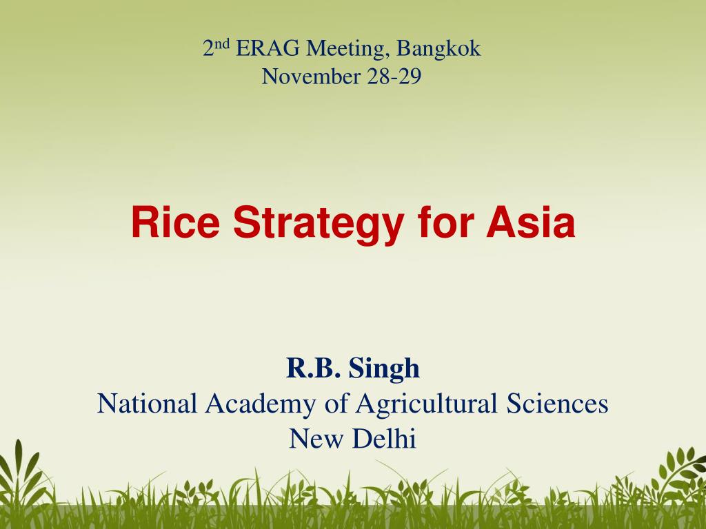 PPT - Rice Strategy for Asia PowerPoint Presentation, free download ...
