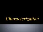 PPT - Characters / Characterization PowerPoint Presentation, free ...