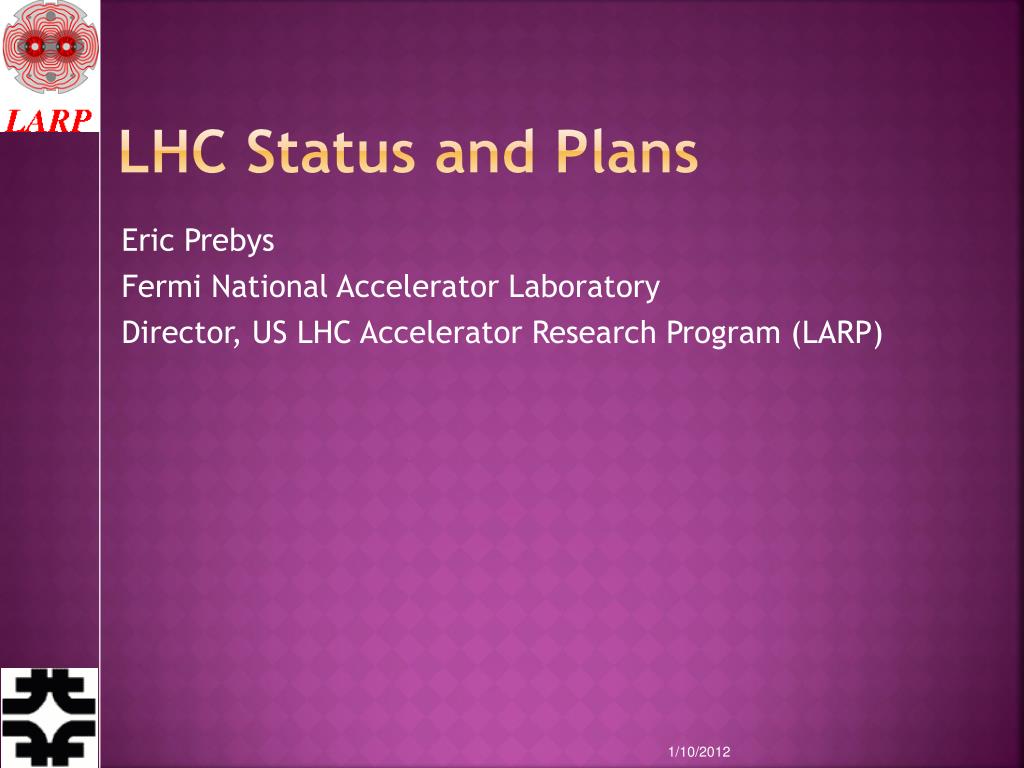 PPT - LHC Status and Plans PowerPoint Presentation, free download - ID ...