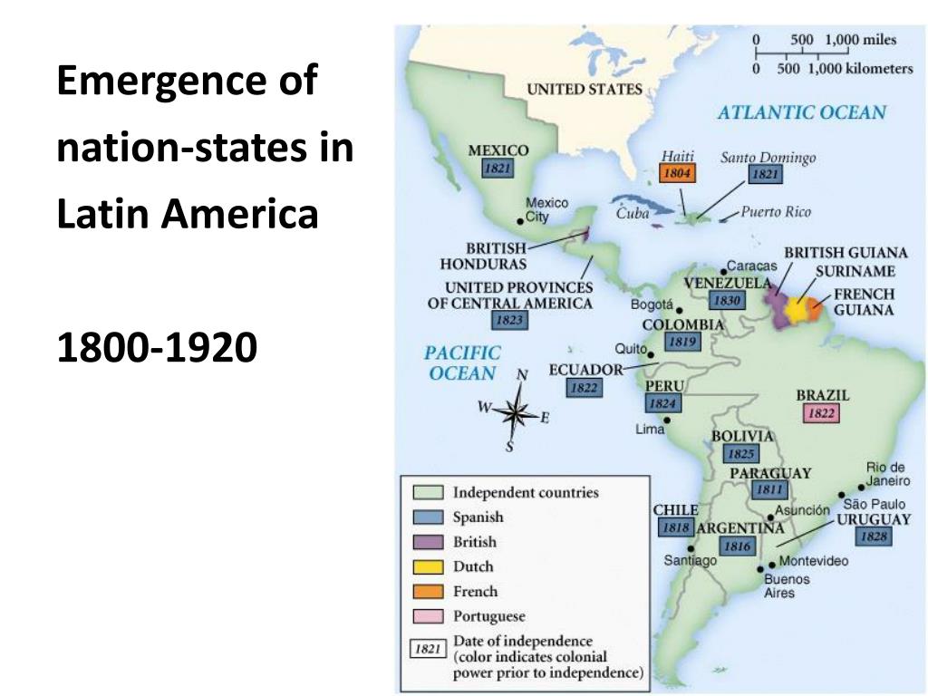 PPT - Emergence of nation-states in Latin America 1800-1920 PowerPoint ...