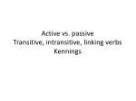 PPT - Transitive, Intransitive, and Linking Verbs PowerPoint ...