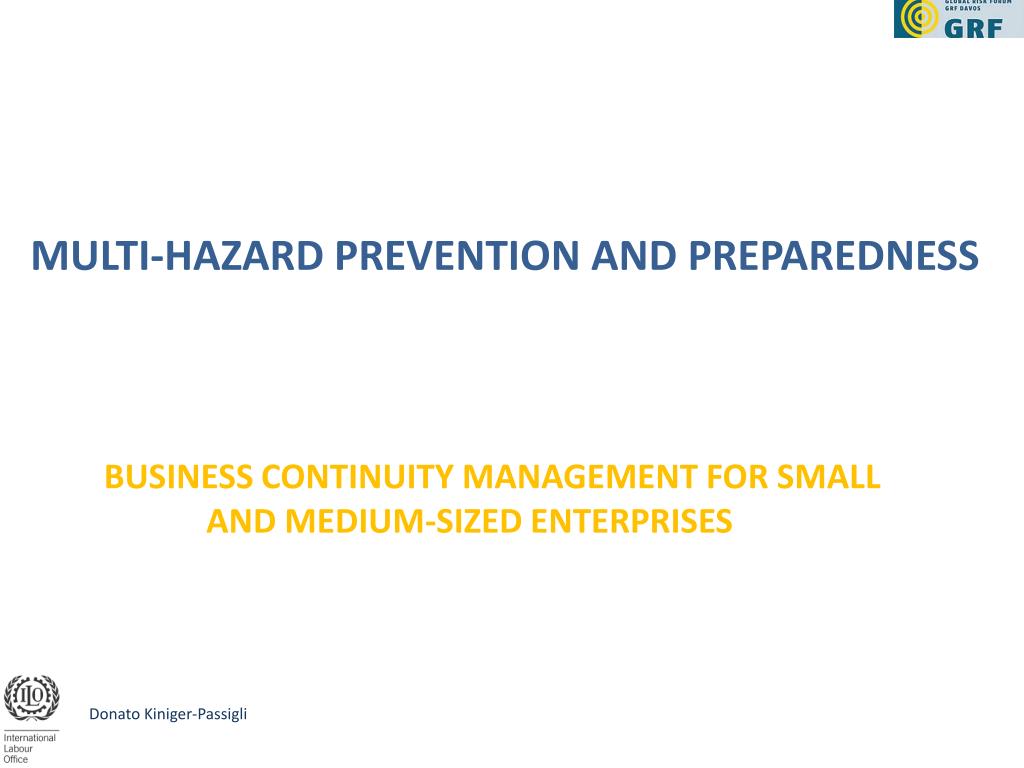 PPT - MULTI-HAZARD PREVENTION AND PREPAREDNESS PowerPoint Presentation ...