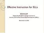 PPT - Tools and Strategies for Effective Literacy Instruction ...