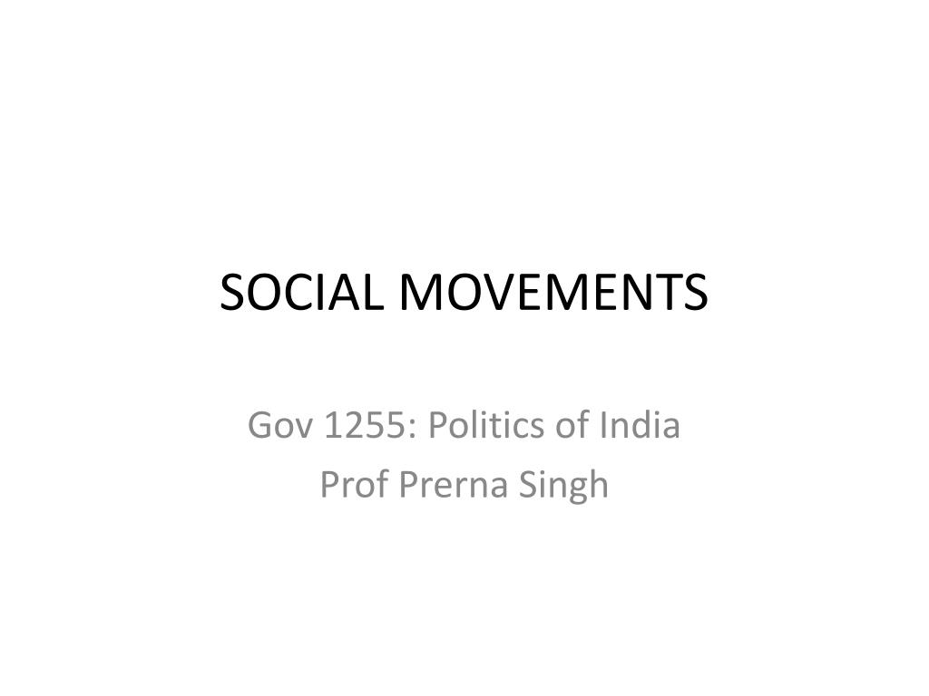 PPT - SOCIAL MOVEMENTS PowerPoint Presentation, free download - ID:2291500