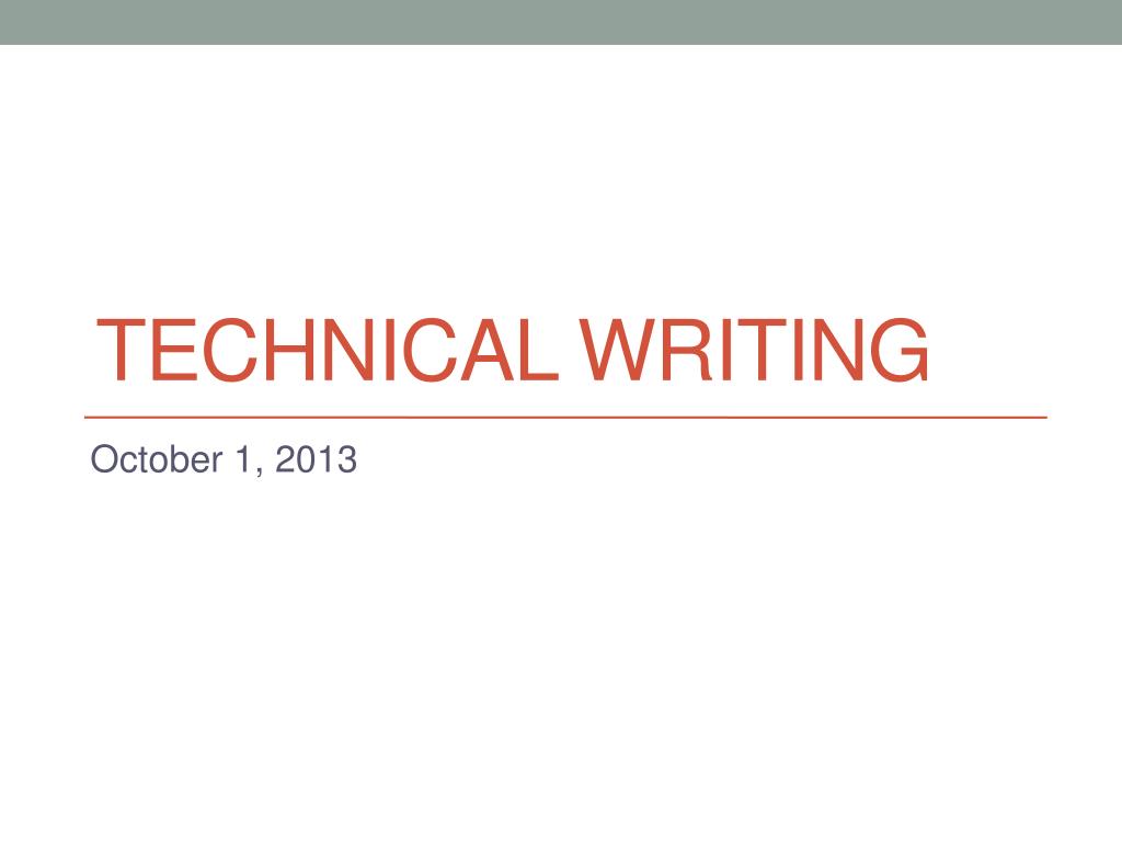 PPT - Technical writing PowerPoint Presentation, free download - ID:2296366