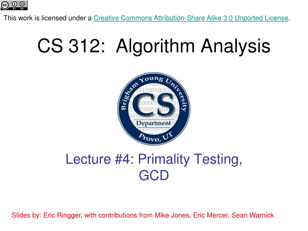 PPT - CS 312: Algorithm Analysis PowerPoint Presentation, free download ...