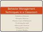PPT - Classroom Management Techniques PowerPoint Presentation, free ...