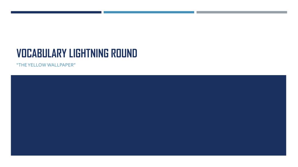 PPT - Vocabulary Lightning Round PowerPoint Presentation, free download ...