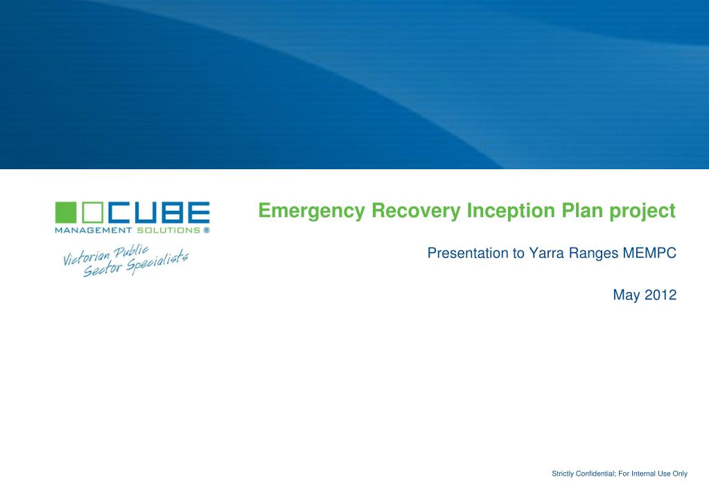 PPT - Emergency Recovery Inception Plan project PowerPoint Presentation ...