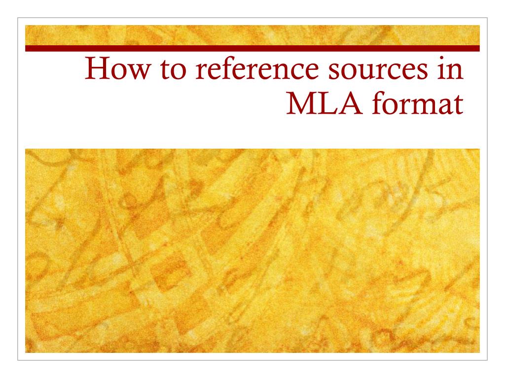 PPT - MLA Citation Guide: References & Bibliographies PowerPoint ...