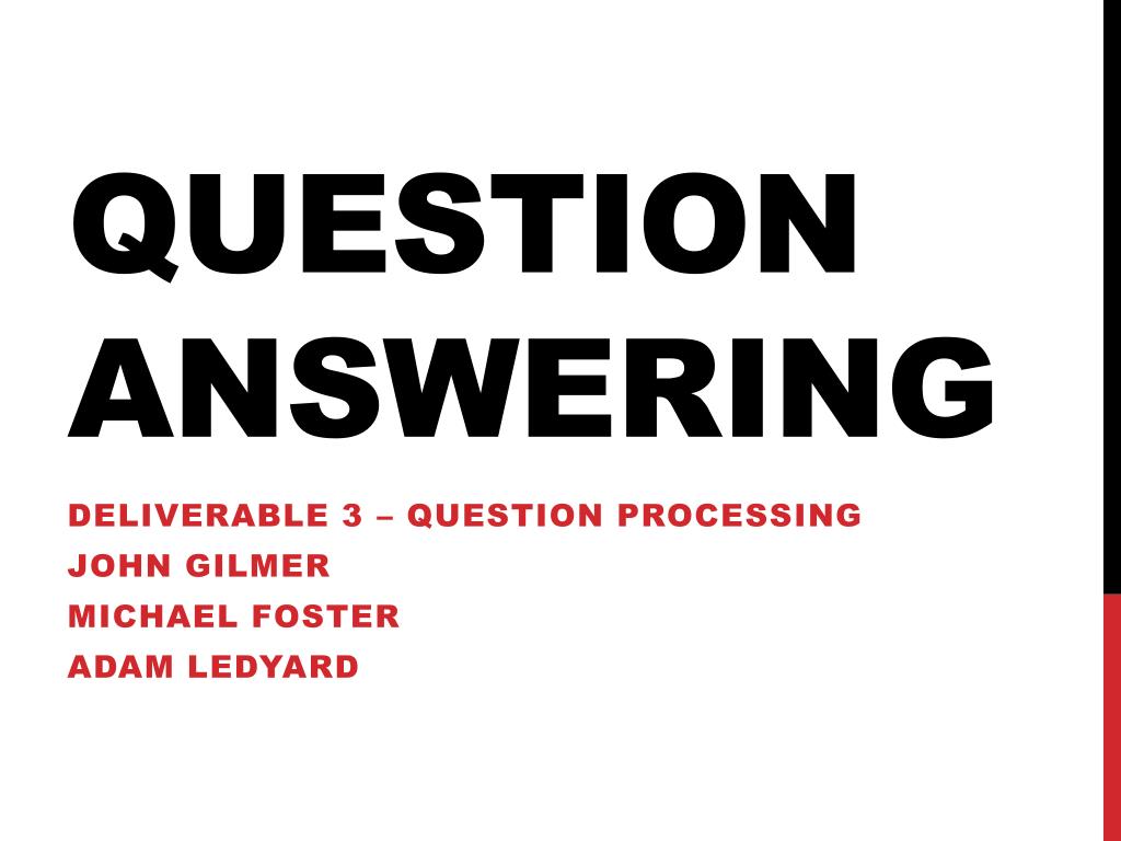 PPT - Question AnswerinG PowerPoint Presentation, free download - ID ...