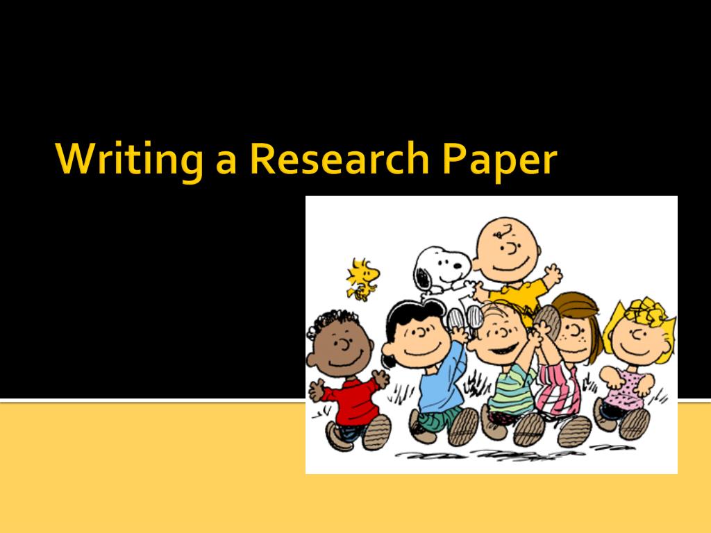 PPT - Writing a Research Paper PowerPoint Presentation, free download ...