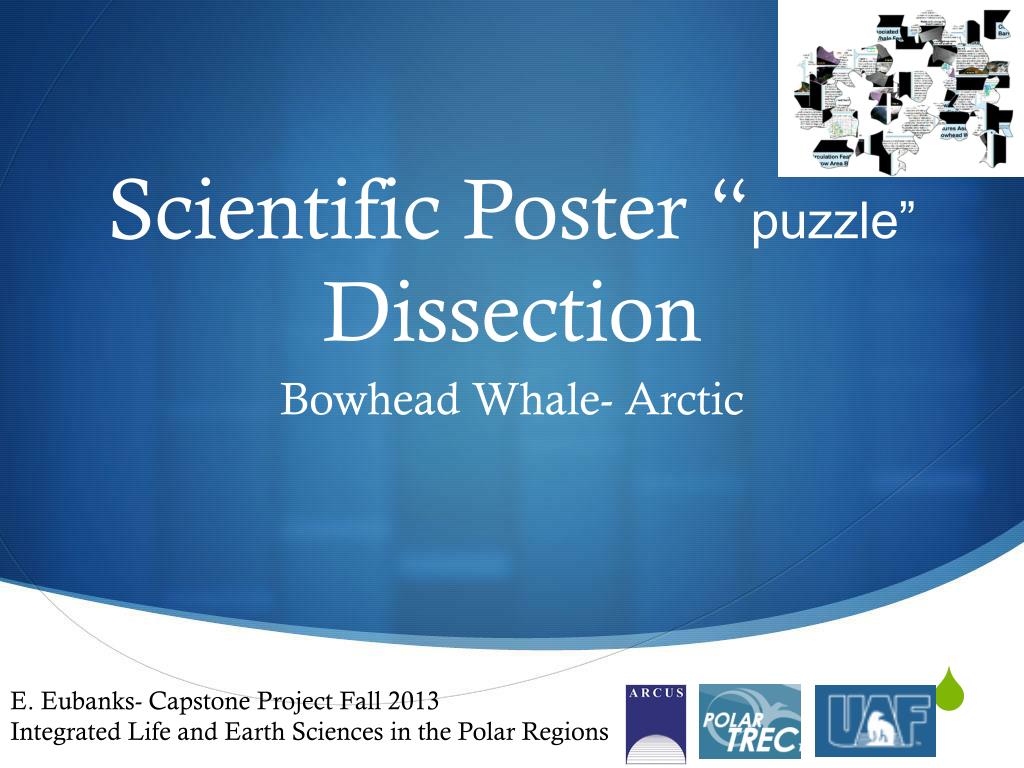 PPT - Scientific Poster “ puzzle” Dissection PowerPoint Presentation ...
