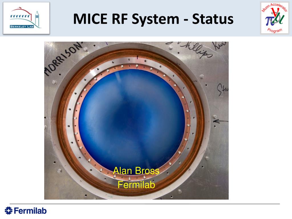 PPT - MICE RF System - Status PowerPoint Presentation, free download ...