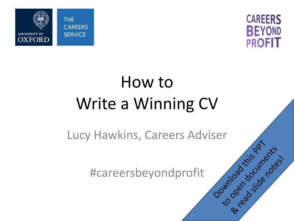 PPT - How to Write a Winning CV PowerPoint Presentation, free download ...