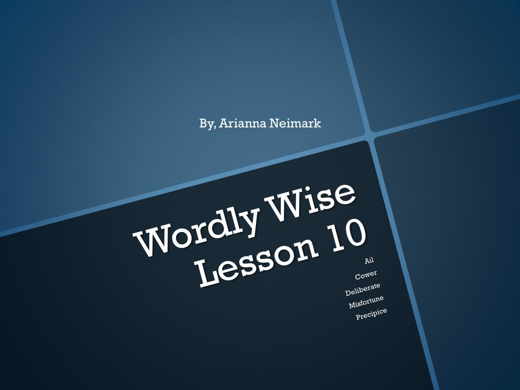 PPT - Wordly Wise Lesson 10 PowerPoint Presentation, free download - ID ...