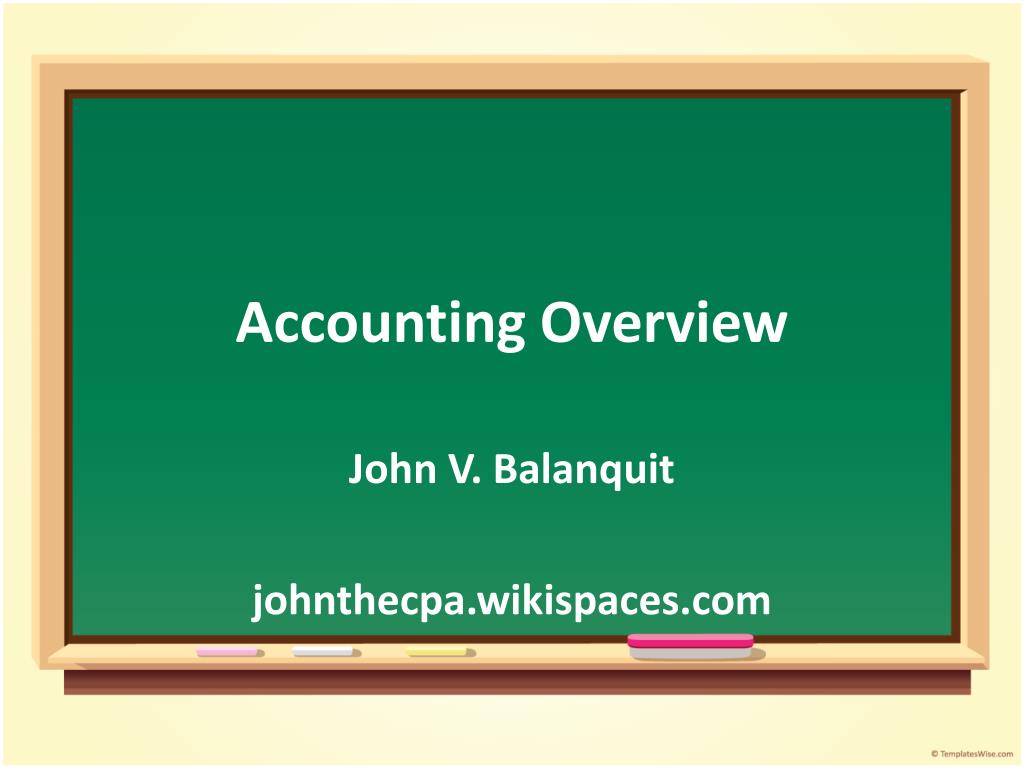 PPT - Accounting Overview PowerPoint Presentation, free download - ID ...