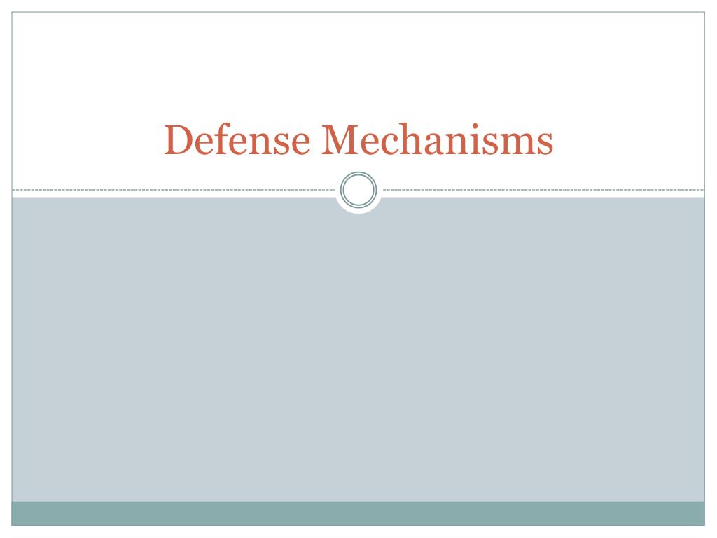 PPT - Defense Mechanisms PowerPoint Presentation, free download - ID ...