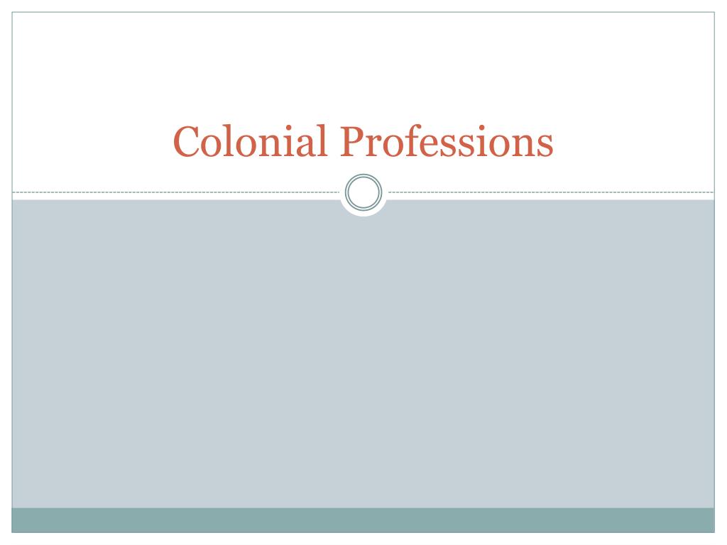 PPT - Colonial Professions PowerPoint Presentation, free download - ID ...