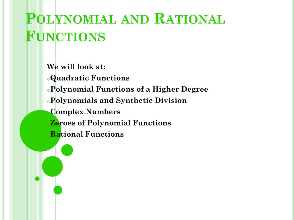 PPT - Polynomial and Rational Functions PowerPoint Presentation, free ...