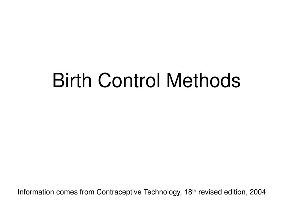 PPT - Birth Control Methods PowerPoint Presentation, free download - ID ...