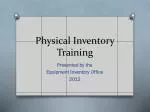 PPT - Inventory Control: Part 4 – Physical Inventory PowerPoint ...