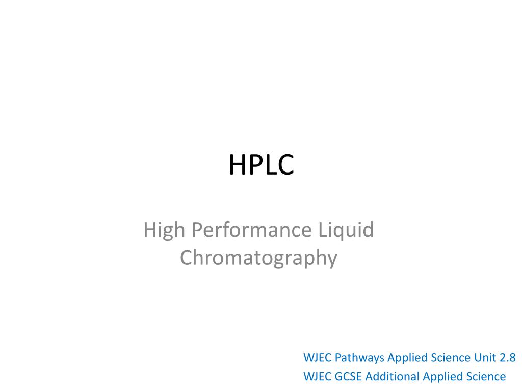 PPT - HPLC PowerPoint Presentation, free download - ID:2323956
