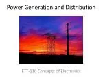 PPT - Power Generation and Distribution PowerPoint Presentation, free ...