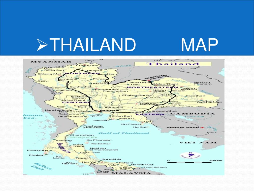 PPT - THAILAND MAP PowerPoint Presentation, free download - ID:2328098