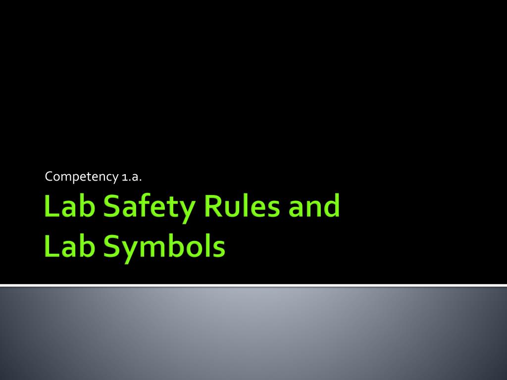 PPT - Lab Safety Rules and Lab Symbols PowerPoint Presentation, free ...