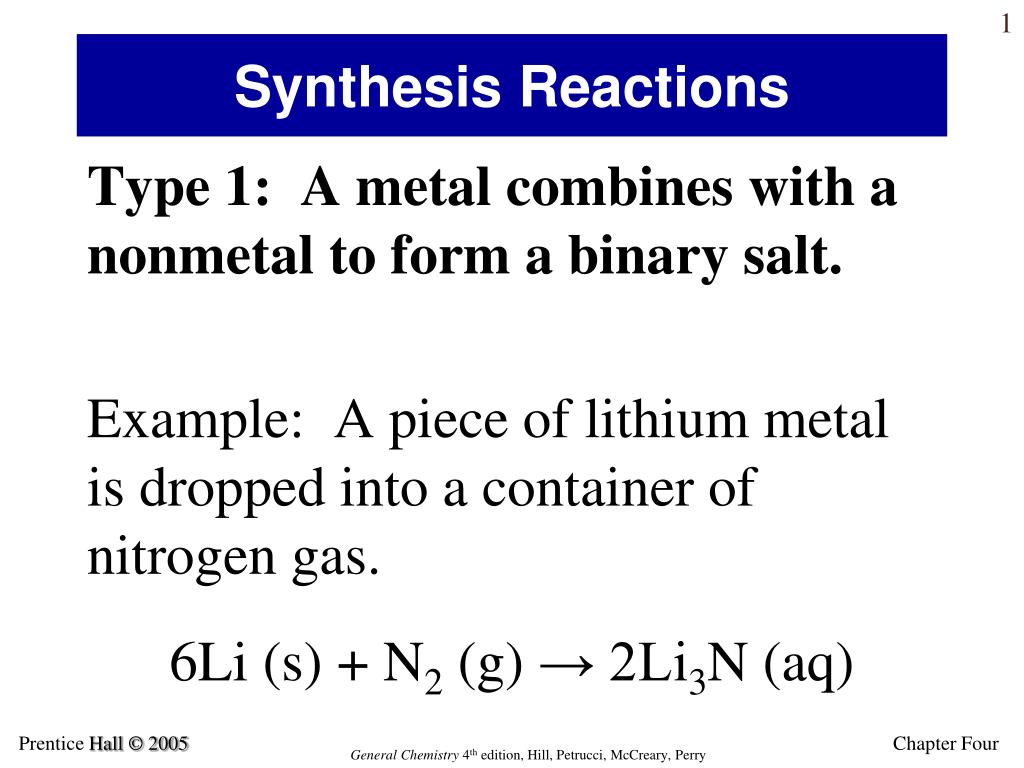 PPT - Synthesis Reactions PowerPoint Presentation, free download - ID ...