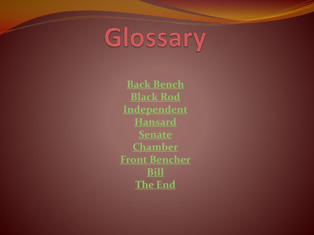PPT - Glossary PowerPoint Presentation, free download - ID:2331664