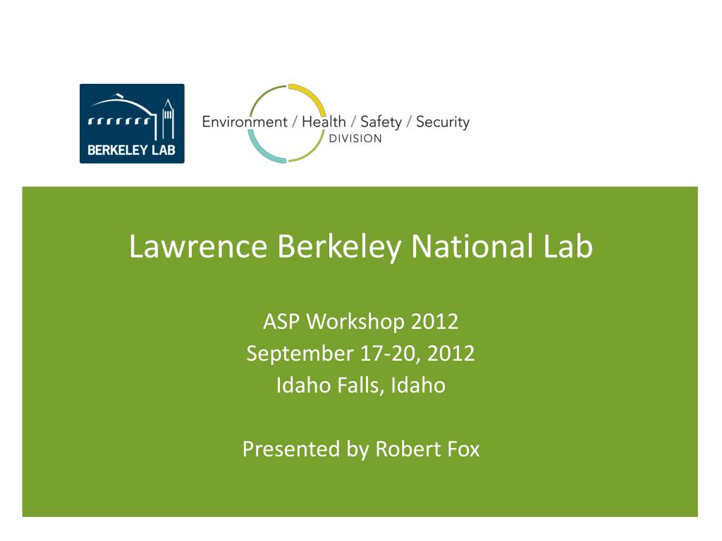 PPT - Lawrence Berkeley National Lab PowerPoint Presentation, free ...