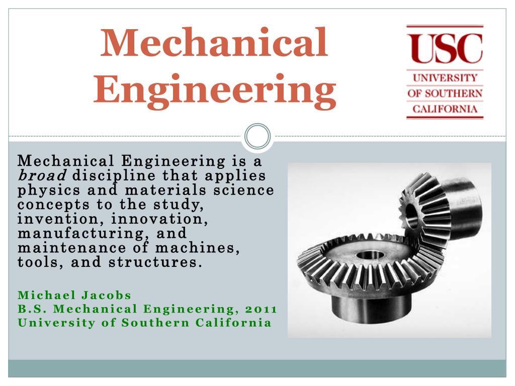 PPT - Mechanical Engineering PowerPoint Presentation, free download ...