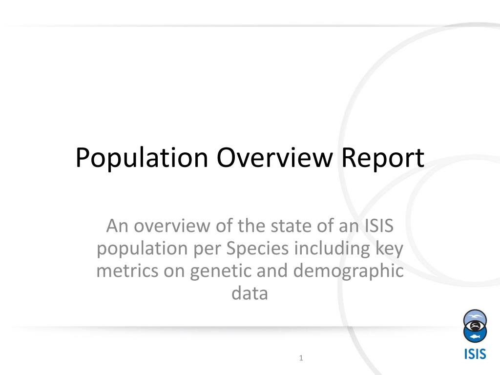 PPT - Population Overview Report PowerPoint Presentation, free download ...