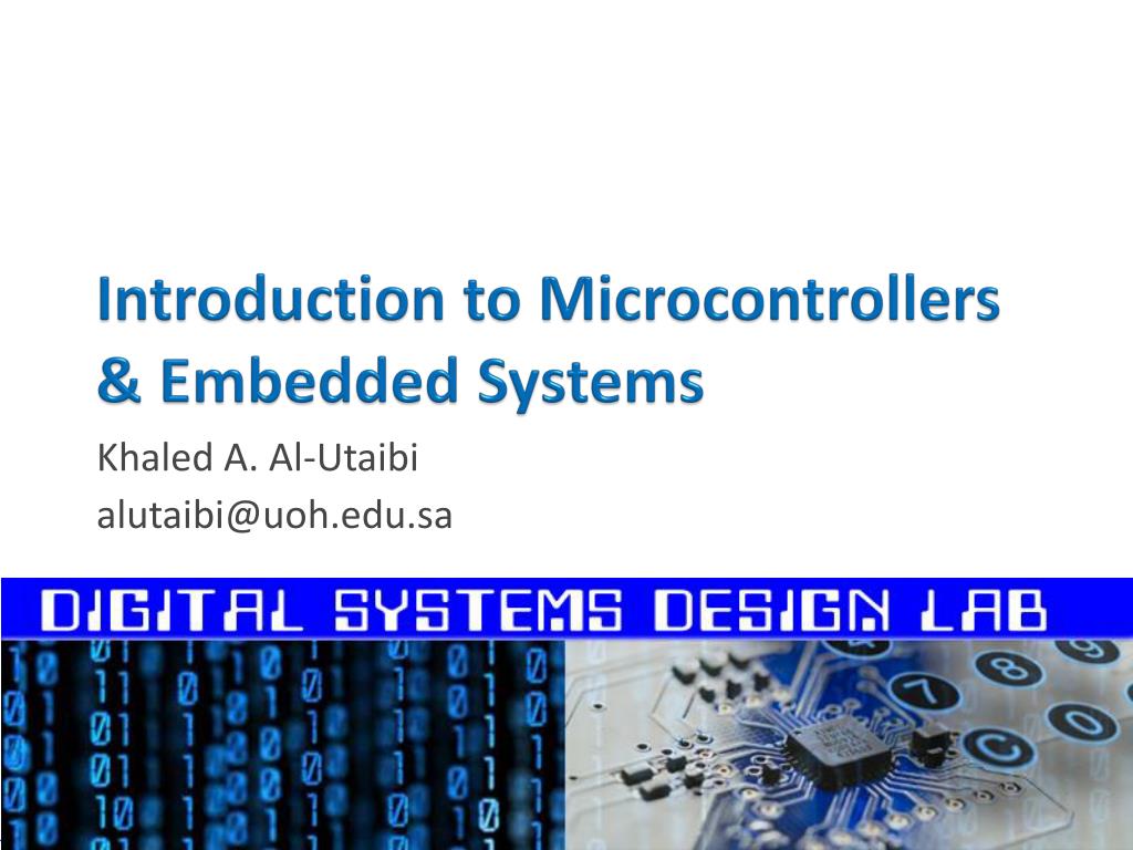 PPT - Introduction to Microcontrollers & Embedded Systems PowerPoint Presentation - ID:2338219
